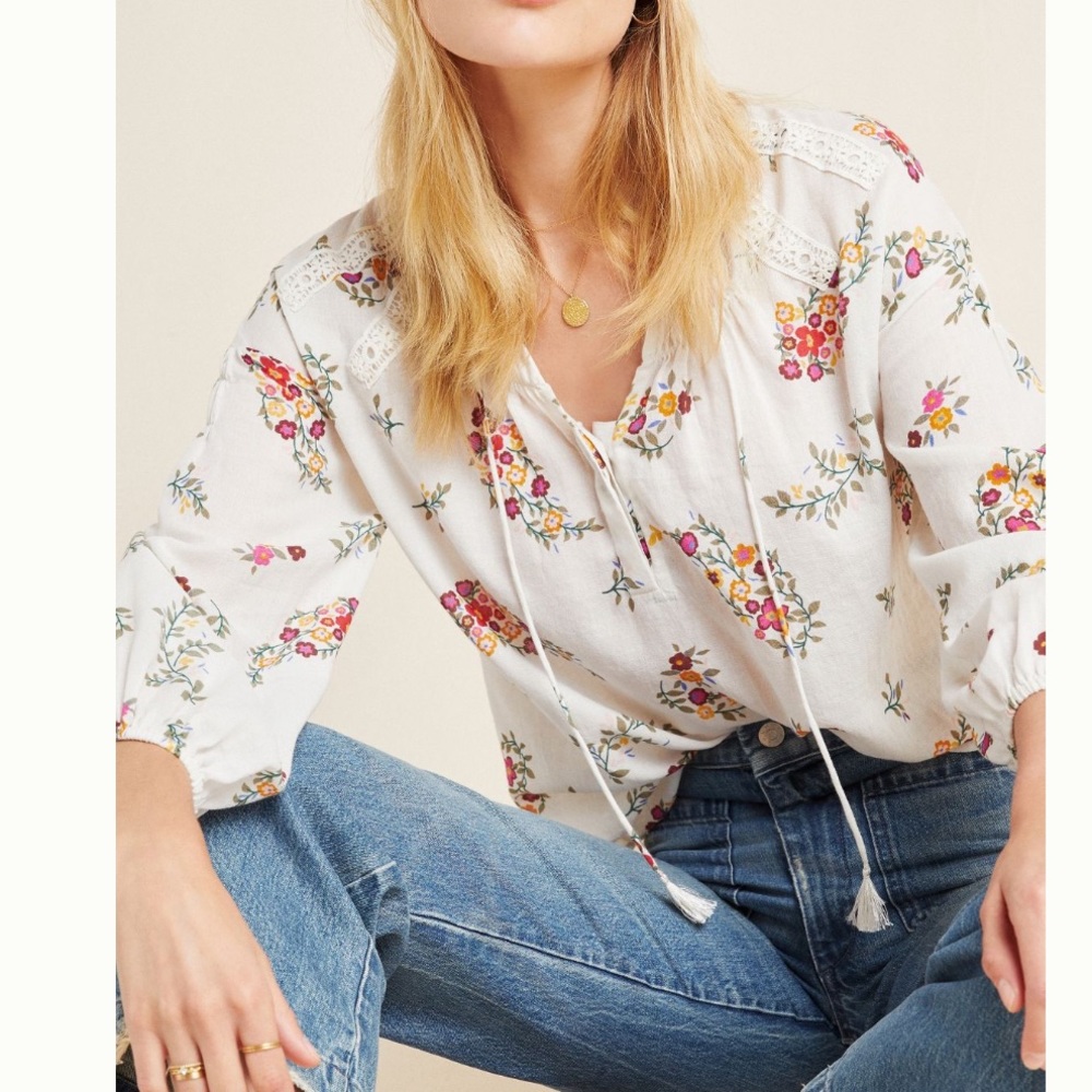 Anthropologie Ranna Gill Blouse - Gem